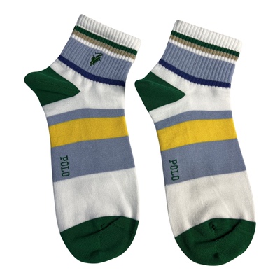 POLO春夏薄款街头彩色潮流男袜