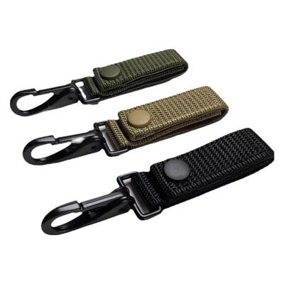 战术腰带挂扣户外魔术贴钥匙挂扣15.5cm特勤腰带金属挂钩登山 穿