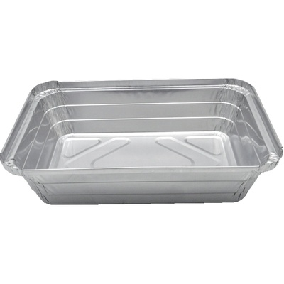 一次性烤榴莲长方形680ml锡纸盒