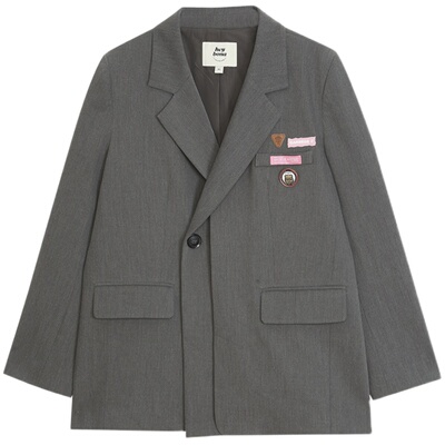 荷宝娜常规韩版长袖西装