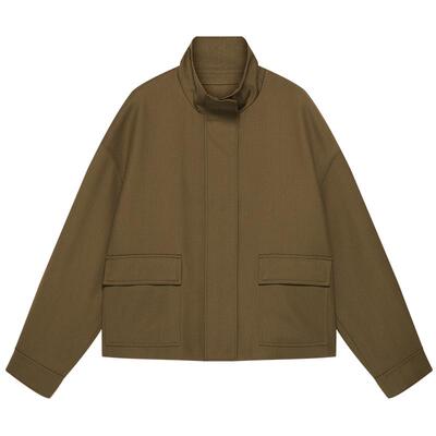 BLUE ERDOS 春季休闲通勤巴恩风立领夹克短外套B255J0001