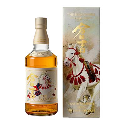 日本直邮仓吉纯麦芽威士忌2026马年贺岁限定版43度礼盒700ml