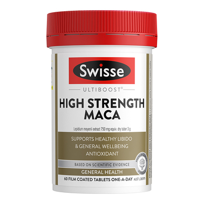 【自营】Swisse斯维诗男性滋补高浓度玛卡片60片释放男性玛咖活力