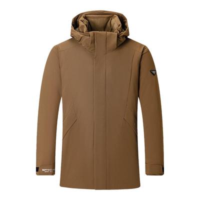 七匹狼男士中长款夹克羽绒服