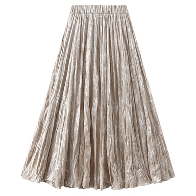 BenHou/本后8830褶皱丝绒裙