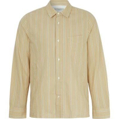 【D11抢先购】Officine Generale 夏季男条纹棉质巴里纱衬衫