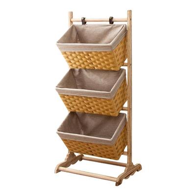 儿童玩具收纳架挂篮落地多层