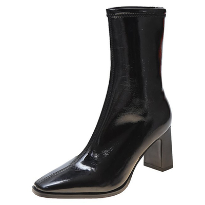 短靴女秋冬新款高跟鞋中筒瘦瘦靴