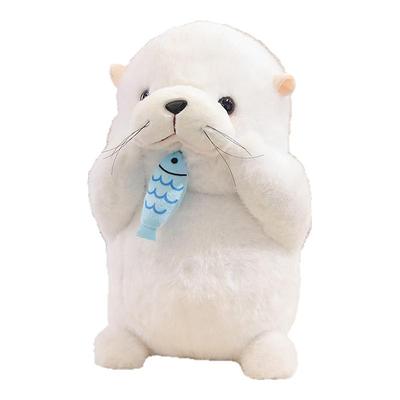 网红拉绳尾巴大号水獭毛绒玩具卡皮巴拉公仔海獭会叫玩偶挂件