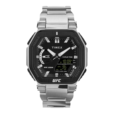 TIMEX联名UFC不锈钢手链手表