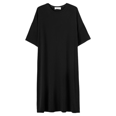 FANLE STUDIOS【夏季羊绒薄T】无压透气一片式宽松短袖T恤连衣裙