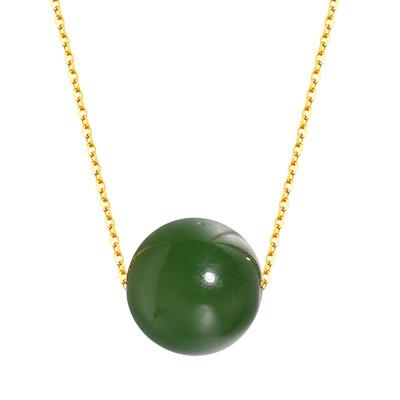 若华珠宝老料路路通项链18k金