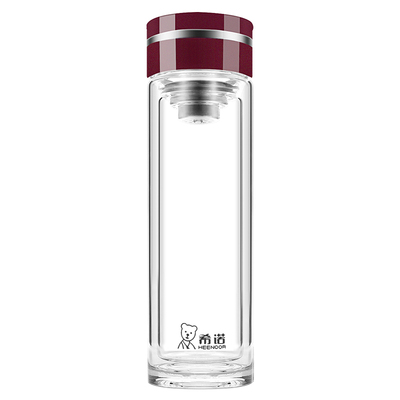 希诺双层玻璃杯男女办公便携泡茶