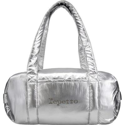 REPETTO丽派朵 DUFFLE中号银色休闲椭圆手提包 2025秋新品