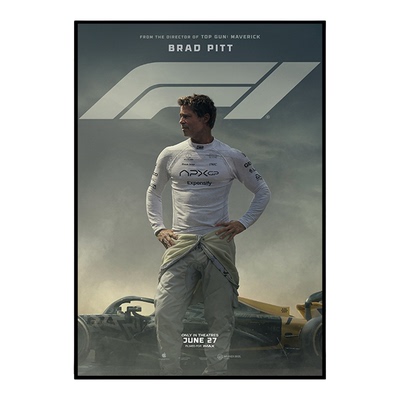 F1狂飙飞车电影海报布拉德皮特