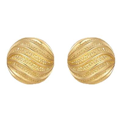 官方授权Fedoma波纹立体纹理雕刻圆形小众高级耳环耳钉25SS新款