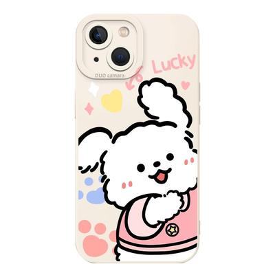 小狗情侣手机壳贴贴可爱卡通趣味