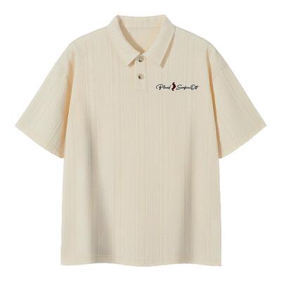 PSO Brand男装女装【立体提花】针织刺绣小狗短袖POLO衫上衣夏潮