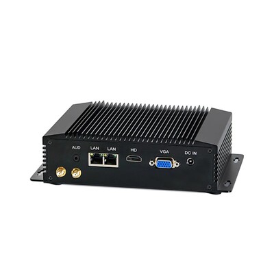 占美四核双网双串工控电脑小主机