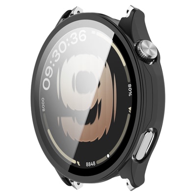 适用于OPPOwatch s保护壳钢化膜一体全包壳防摔防刮保护套配件时尚智能配件壳膜一体pc男女通用充电无阻