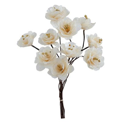 北欧小清新山茶花高级感手工干花