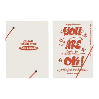 美式复古slogan卡册漆皮质pu手帐