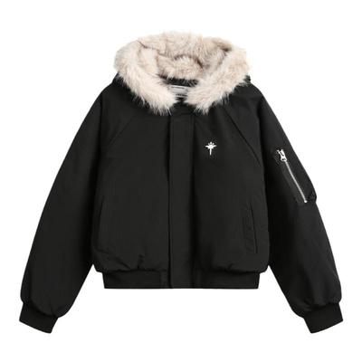 短裤连帽夹克棉服外套