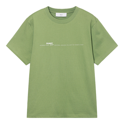 Dunst【嘟颖doyeong同款】2026夏季新品简约logo印花T恤UDTS6B147