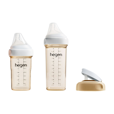 Hegen海格恩ppsu奶瓶新生婴儿宽口径防呛防胀气吸管杯盖配件组合