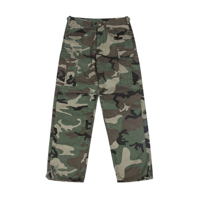 工装风宽松迷彩休闲长裤