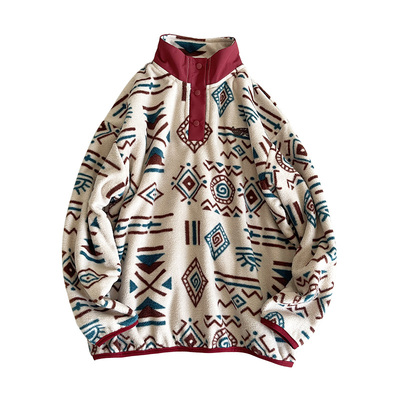 壹贝优男童立领抓绒卫衣