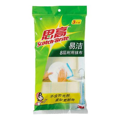 3m易洁耐用型去污擦手巾厨房抹布