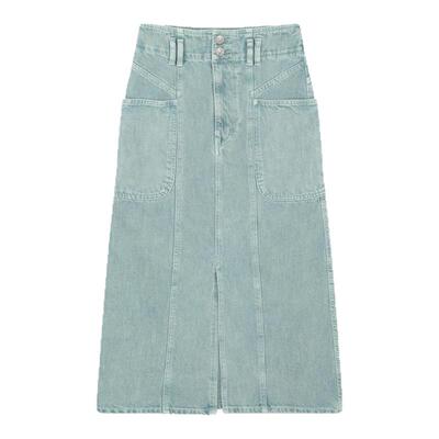 ISABEL MARANT ETOILE 女士开衩牛仔裙A字半身裙银泰百货 301604