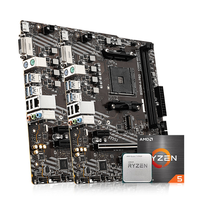 R55600搭微星B550M主板cpu套装