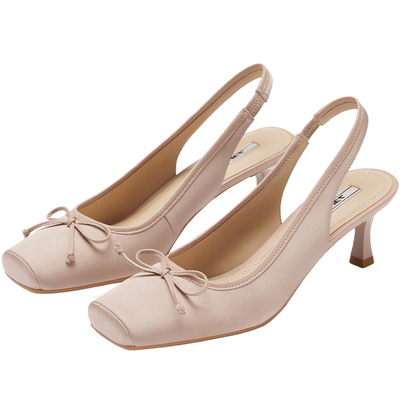 73hours细跟后空高跟鞋