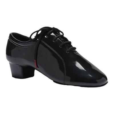 贝蒂拉丁舞鞋男童牛津布漆皮软底