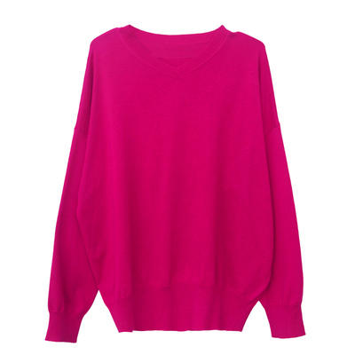 LONSLAN2025早秋新款  V领针织毛衣