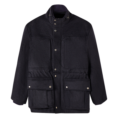 纯羊绒貂绒内里羊皮拼接滑雪夹克