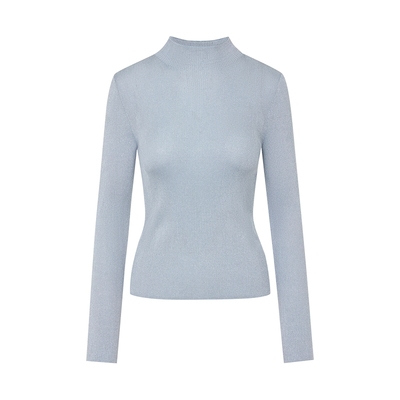 朗姿集团LIME莱茵女针织套头衫高领修身打底衫内搭衫25冬新款