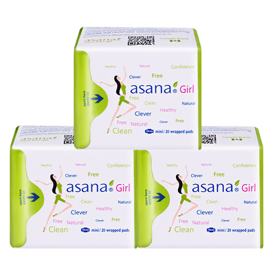 【3包】asana阿莎娜迷你巾带护翼
