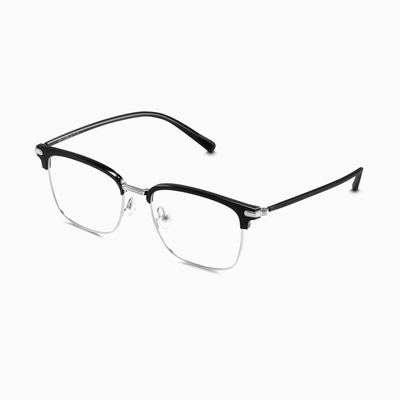 陌森男款斯文半框眼镜