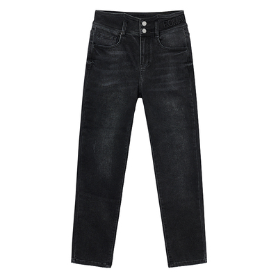 MOFAN摩凡冬新款黑色牛仔裤