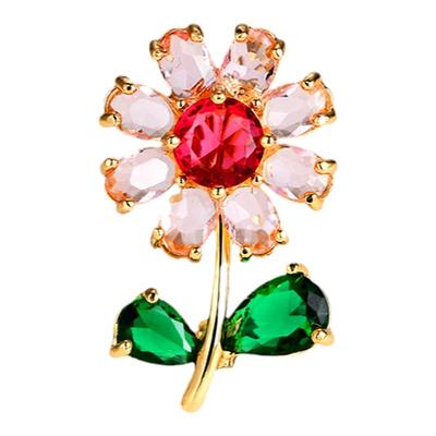 精致高端向日葵胸针时尚