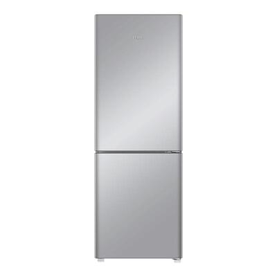 海尔172L双开两门小冰箱银色冷藏冷冻家用小型租房风冷冰箱官方