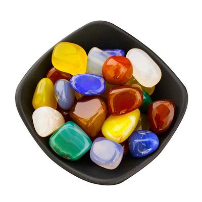 天然彩玛瑙碎石七宝石供曼扎装藏