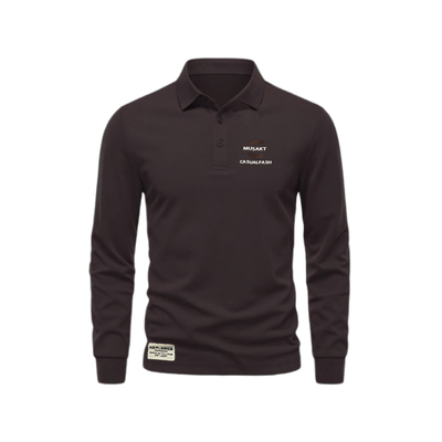 长袖POLO衫男士秋季新款翻领上衣