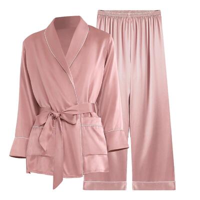 荷兰Claesens女士束腰真丝家居服