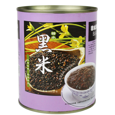 开罐即食太湖美林黑米罐头