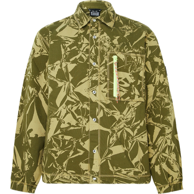 Aries男秋冬印花棉质夹克外套