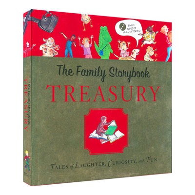 Curious George The Family Storybook Treasury with 好奇的乔治 家庭英语故事合集 精装大开本 附CD 英文原版进口儿童图书